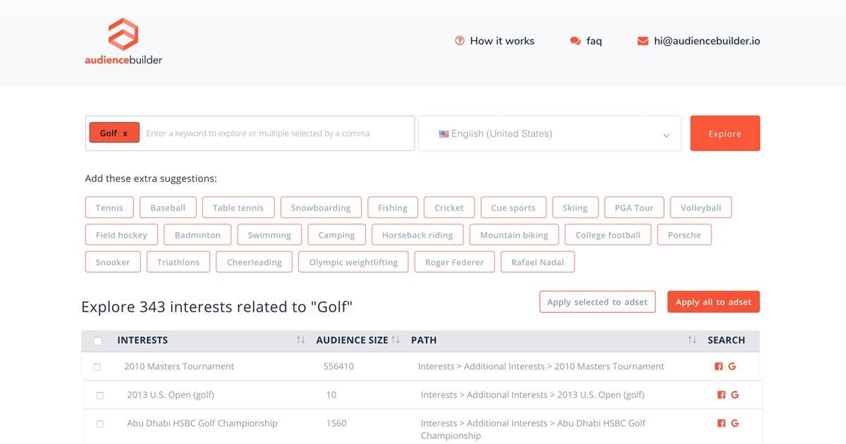 Find Hidden Interest To Target With Your Facebook Ads - Audience Builder